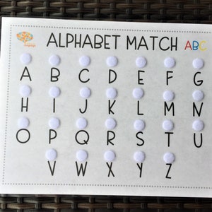 Uppercase Alphabet Matching Activity, Match the Colorful Letters to ...