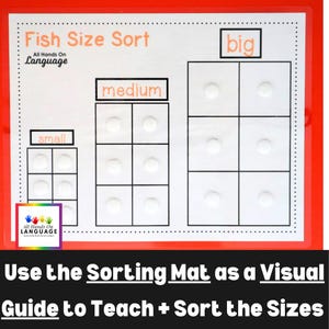 Fish Size Sorting Activity: Preschool Printable (PDF) - Etsy
