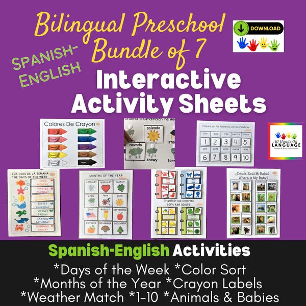 Preschool Activity Bundle - Etsy