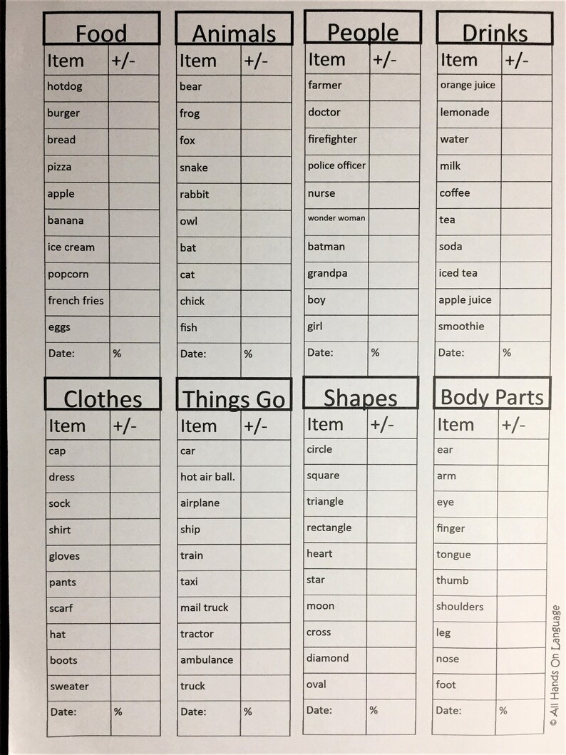 Basic Categories Sort and Label With Data Sheets Speech and | Etsy