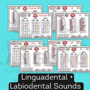 50 Articulation Mats | 25 Speech Sounds | Isolation, Syllable, and Word ...