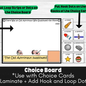Old Astronaut Who Swallowed a Moon Story Companion Activities, Sentence ...