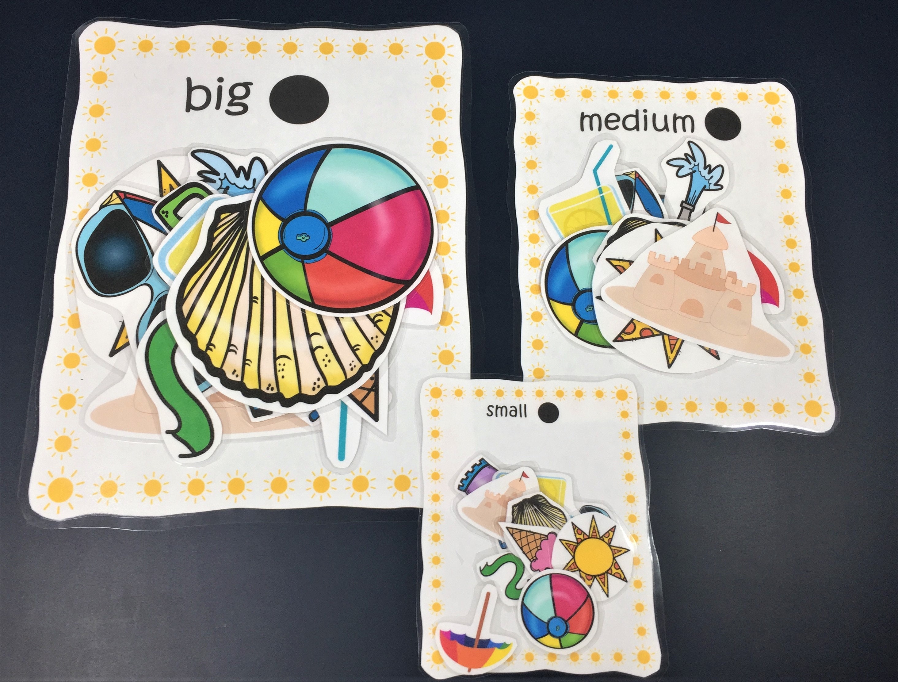 Summer Size Sorting Activity: Preschool Autism Printable (PDF) - Etsy