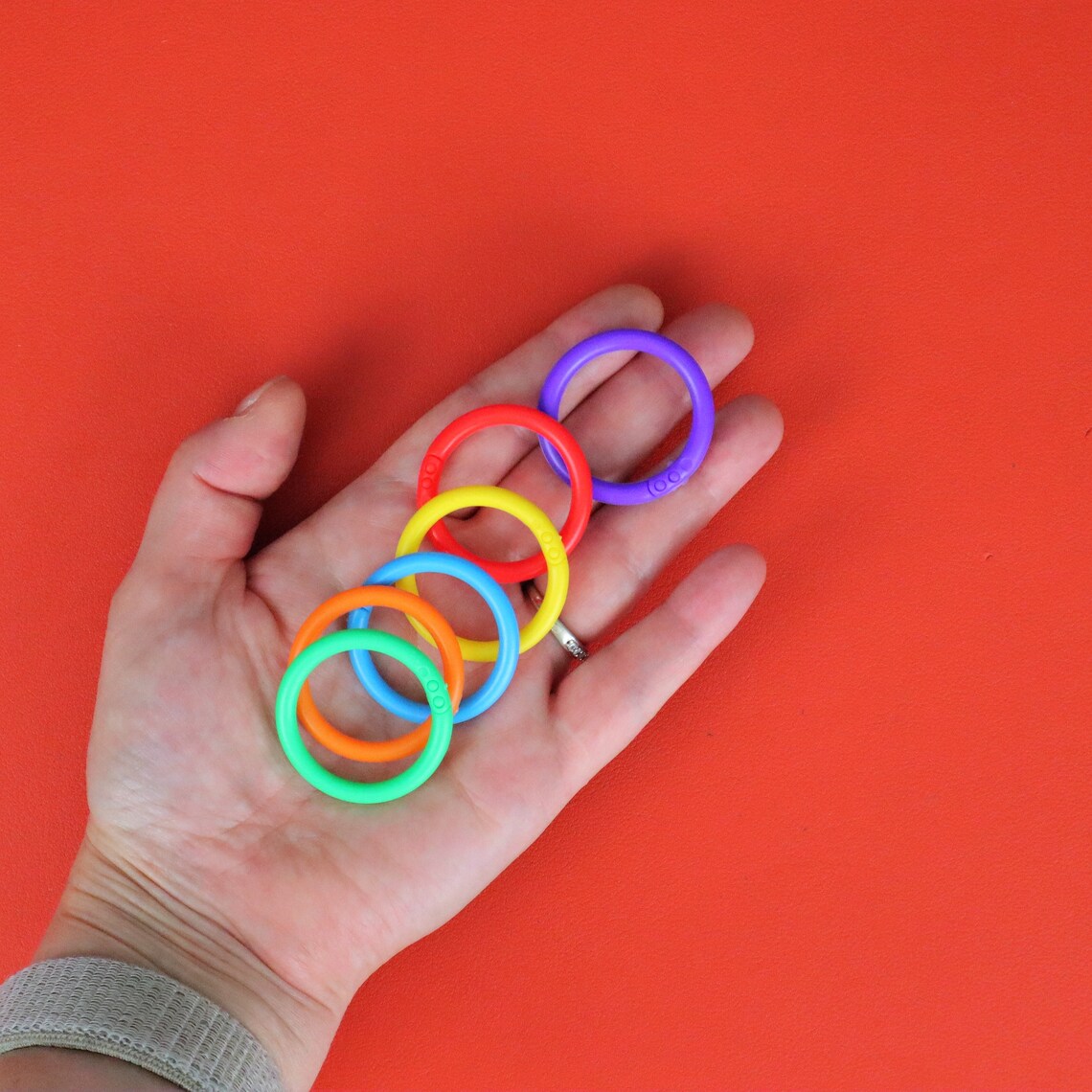 Colorful Plastic Binder Rings 1 Inch Inner Diameter Easy - Etsy