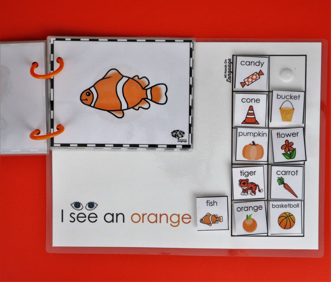 I See ORANGE Interactive Book and Sentence Formulation - Etsy