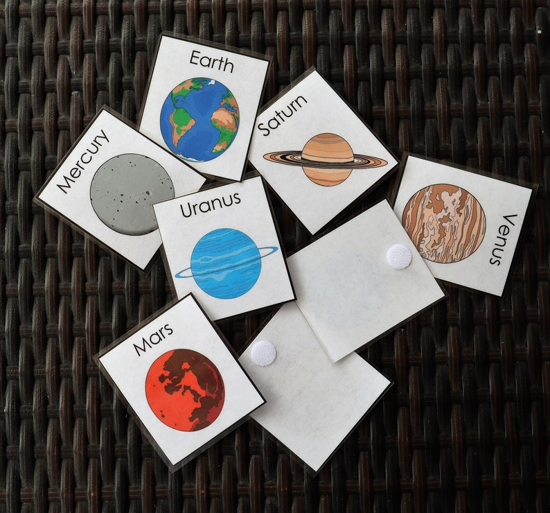 Planet Matching Game: Solar System Activity (PDF Printable) - Etsy