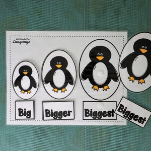 Big, Bigger, Biggest Penguin Matching Activity, Put the Penguins in ...