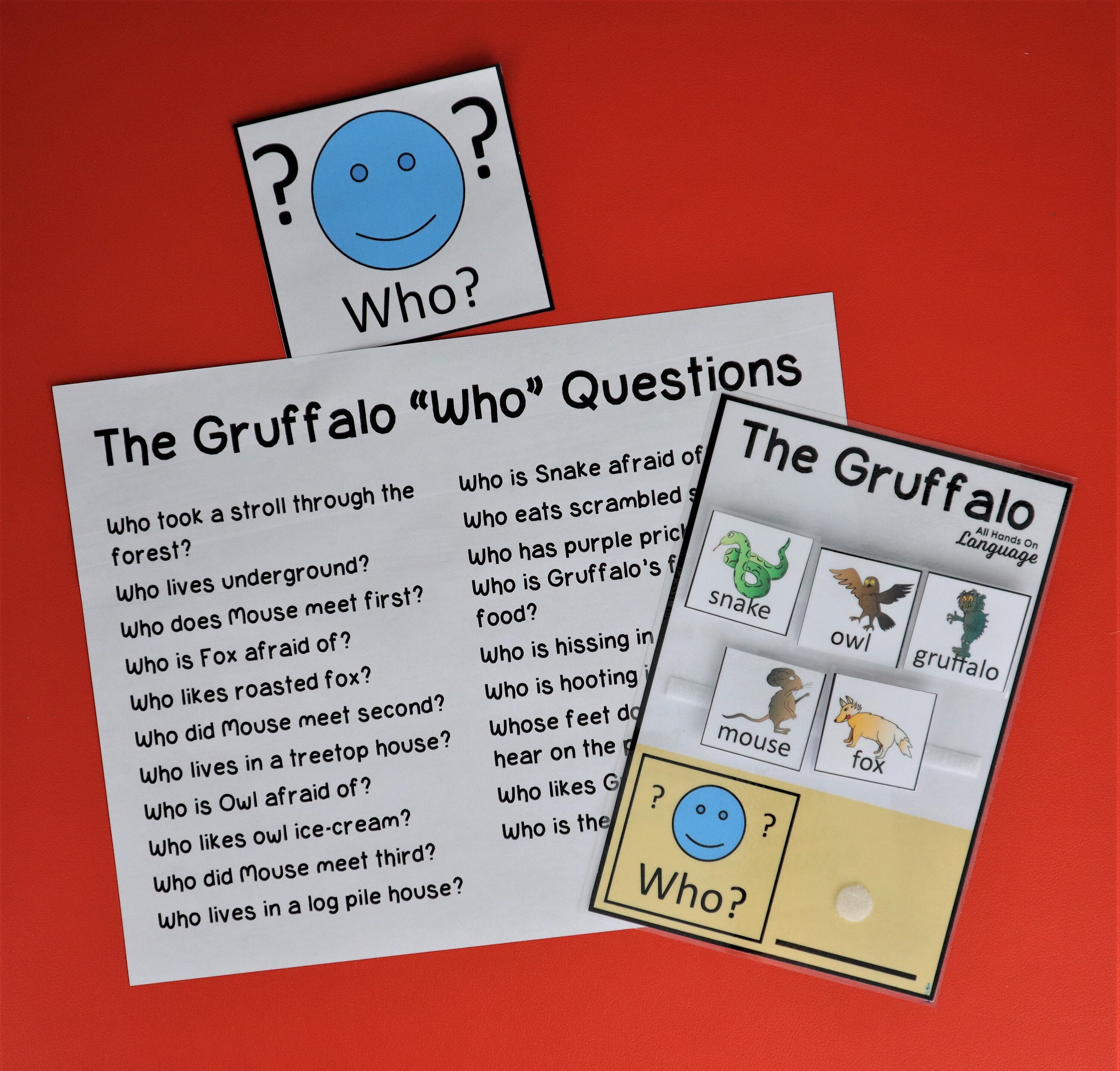 The Gruffalo Story Companion Set: Comprehension, Retelling & Coloring ...