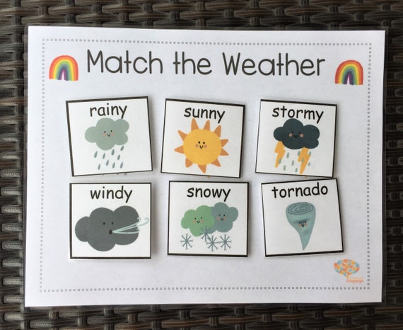 Weather Types For Kids