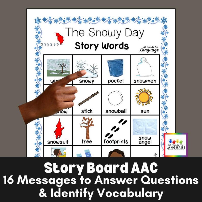 The Snowy Day Story Companion: Sequencing, Comprehension, AAC (PDF ...