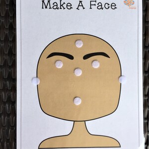 Make A Face Activity: Preschool Printable Game (PDF) - Etsy