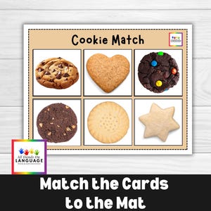 Cookie Matching Activity, Match Photographs of Delicious Cookies ...