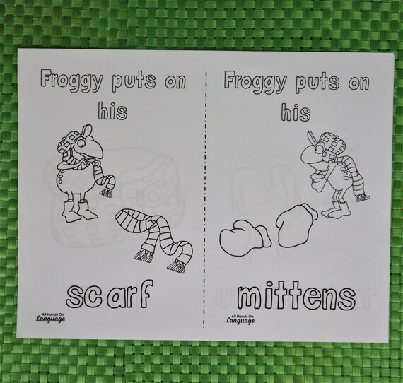 Froggy Books Coloring Pages