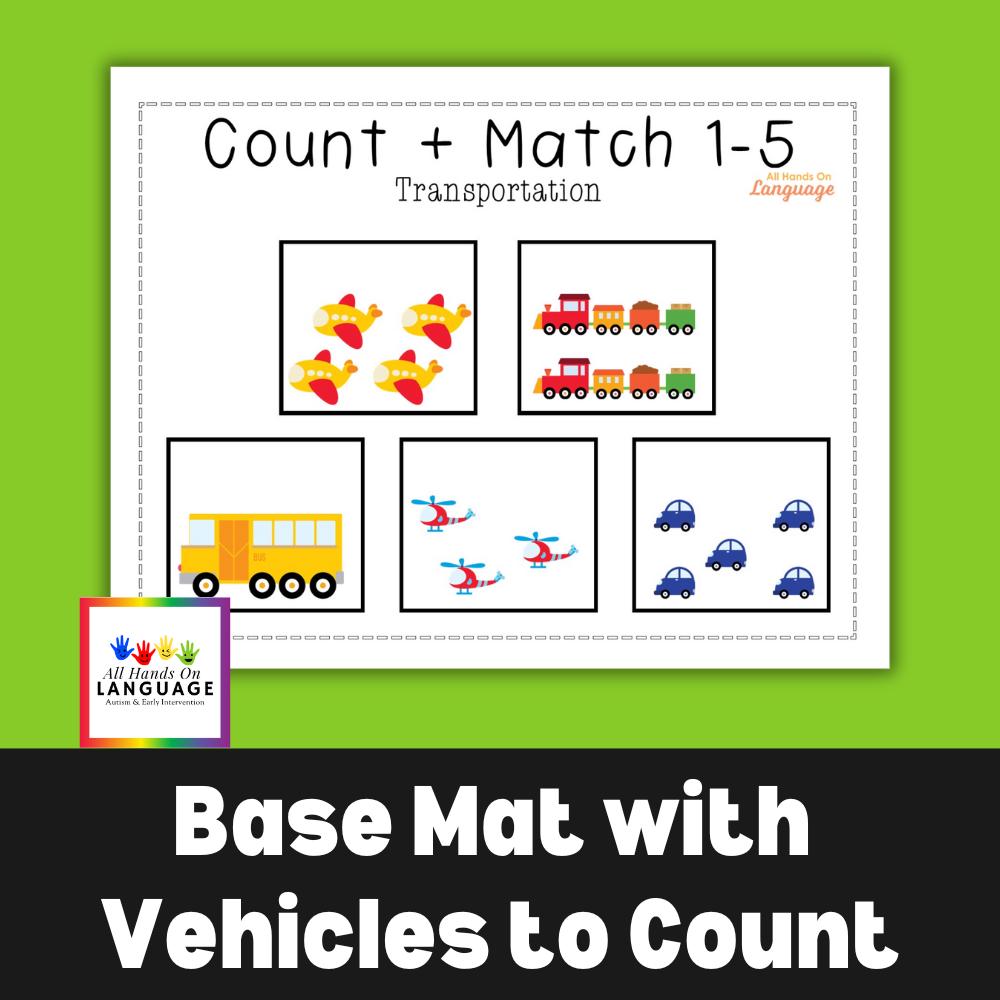Vehicle Counting Activity: Transportation Match Game (PDF Printable) - Etsy