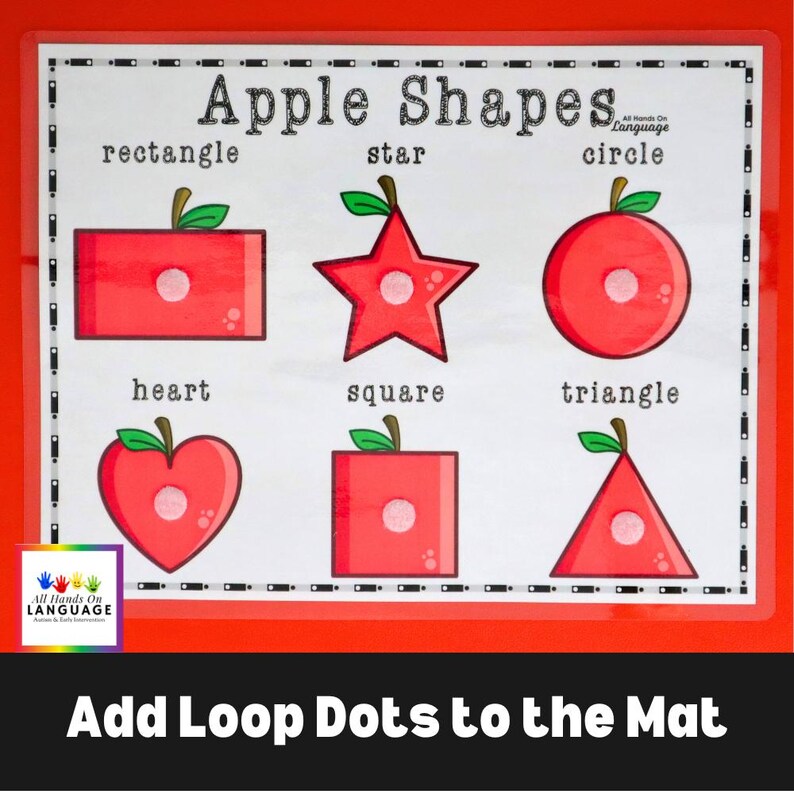 Apple Shapes Matching Activity: Preschool Printable (PDF) - Etsy