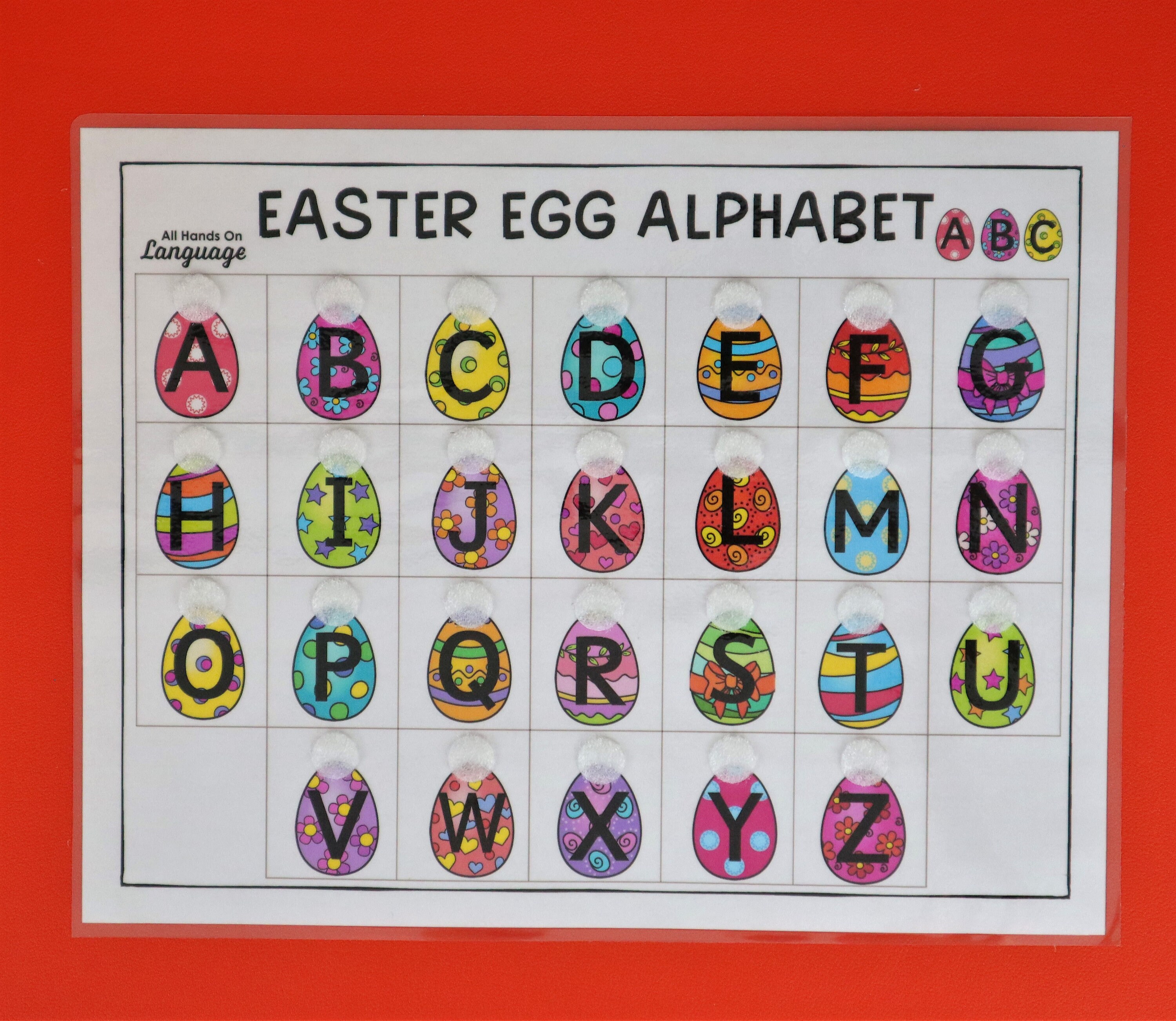 Easter Egg Uppercase Alphabet Match Activity Match 26 - Etsy
