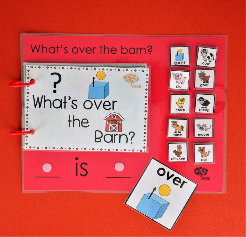 Preposition Interactive Books Bundle: Speech Therapy, Autism (PDF ...