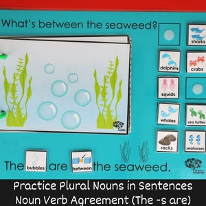 Under the Sea Interactive Book: Preposition 'between' & Plurals (PDF ...