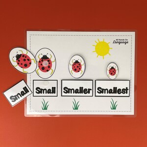 Small, Smaller, Smallest Ladybug Matching Activity, Put the Ladybugs in ...