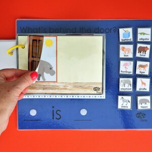 What's Behind the Door? Interactive Flap Book, Simplified Sentence, Zoo ...