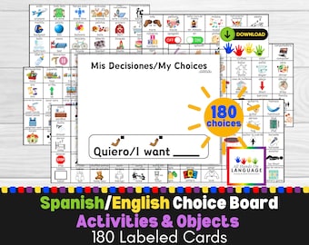 Choice Board for Autism - Etsy