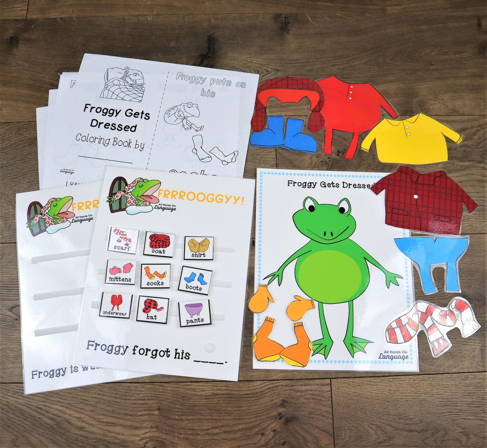 Froggy Gets Dressed Story Companion: Printable Activity Set (PDF ...