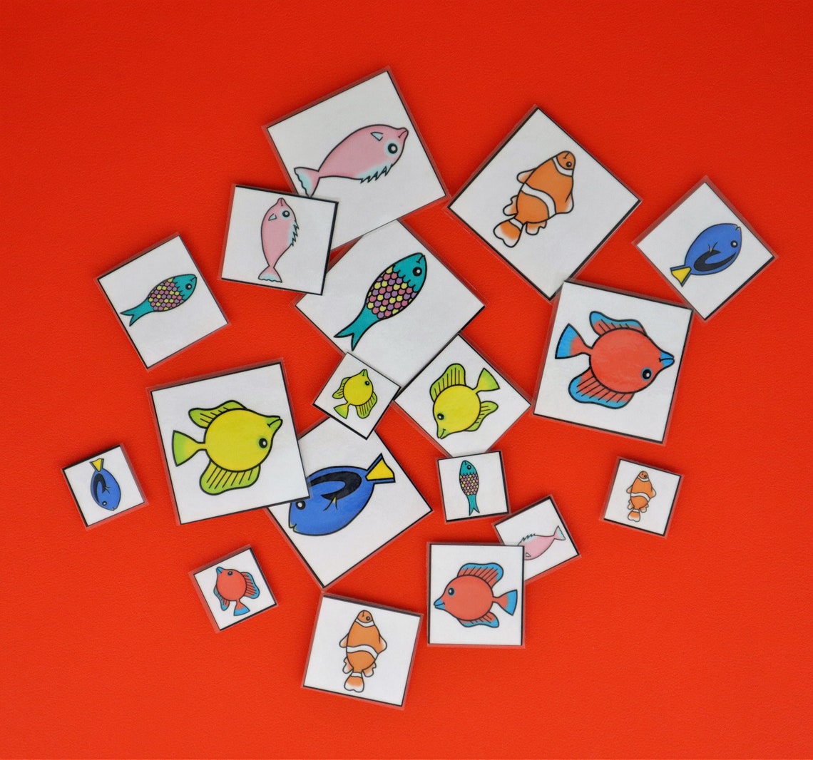 Fish Size Sort Activity Small Medium Big Fish Pictures in 3 - Etsy Fish Size Sort Activity Small Medium Big Fish Pictures in 3 - Etsy