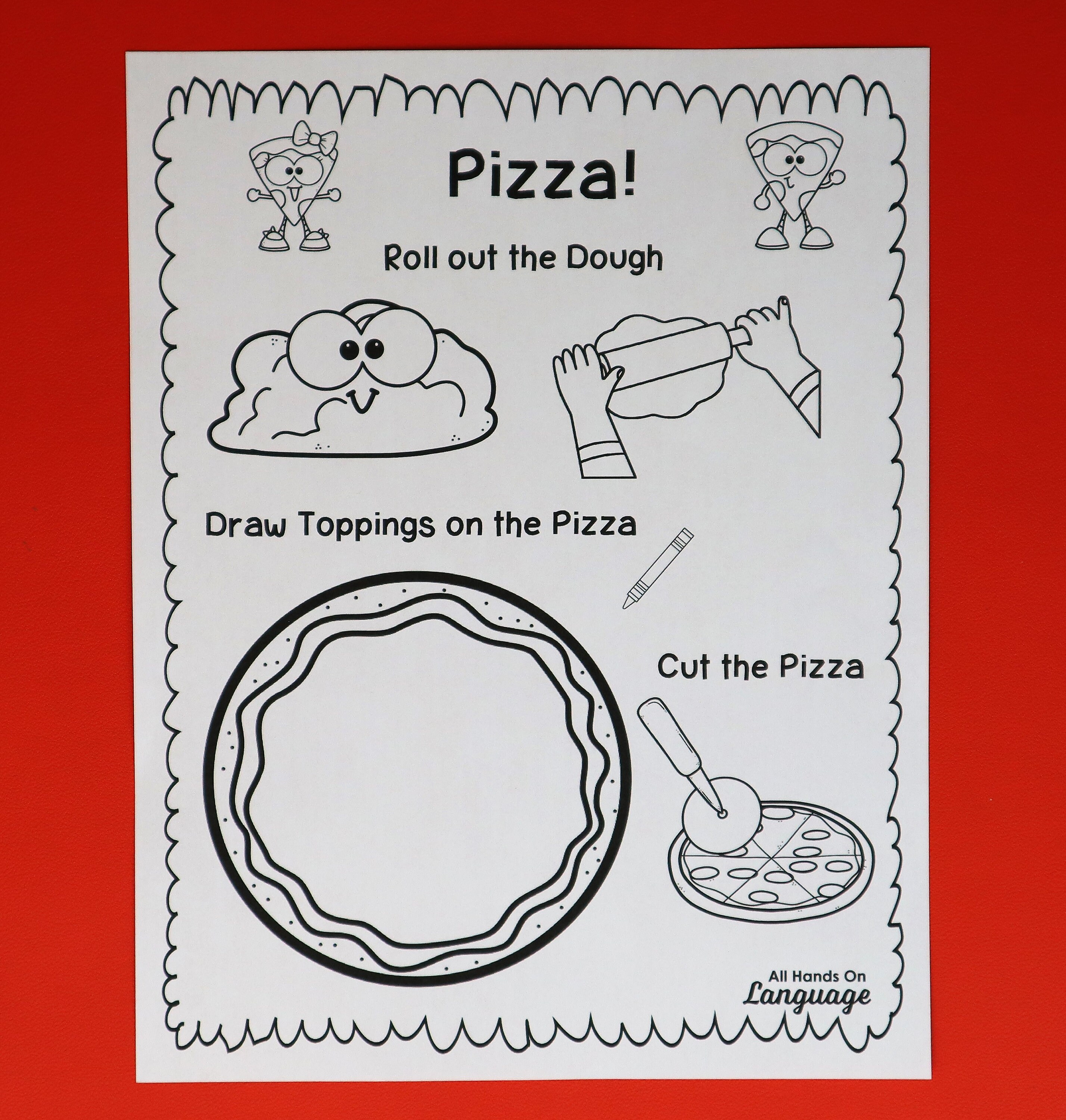 Build a Pizza From a Recipe Sequencing Activity Set Follow 2 - Etsy