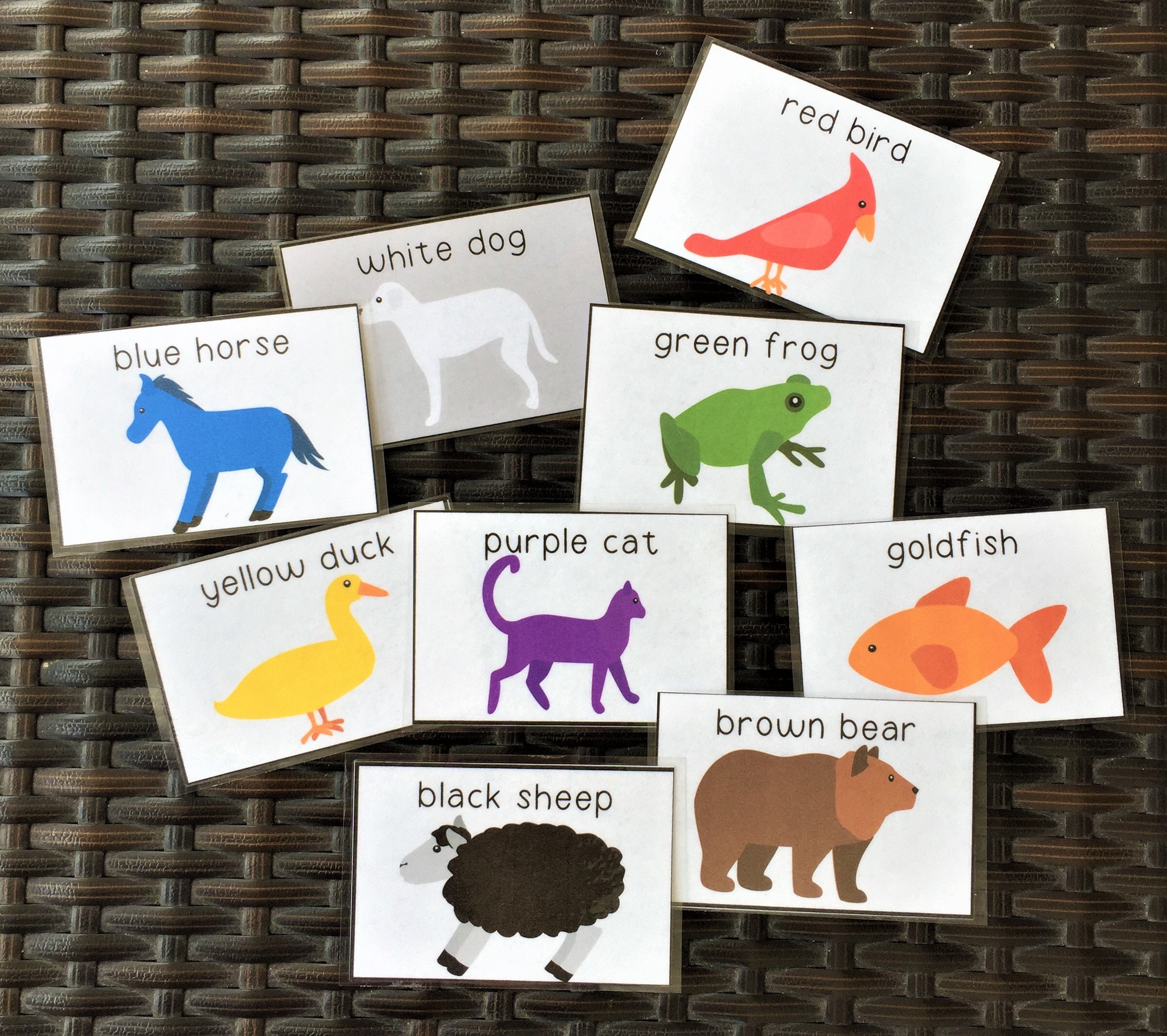 Brown Bear Brown Bear 3 in 1 Activity Set 1 Match Animal to - Etsy