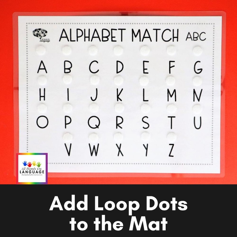 Upper Case Alphabet Matching Activity, Reduced Visual Stimuli, Autism ...