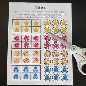 Token Reward Behavior System for Autism- Set of 6 "i Am Working For ...