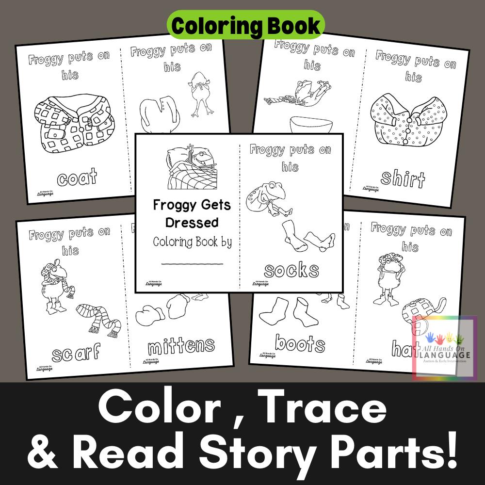Froggy Gets Dressed Story Companion: Printable Activity Set (PDF ...