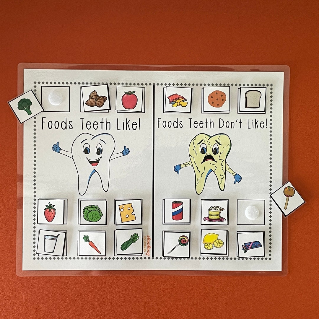 SORT the Foods Teeth Like and Don't Like Activity, Dental Health ...