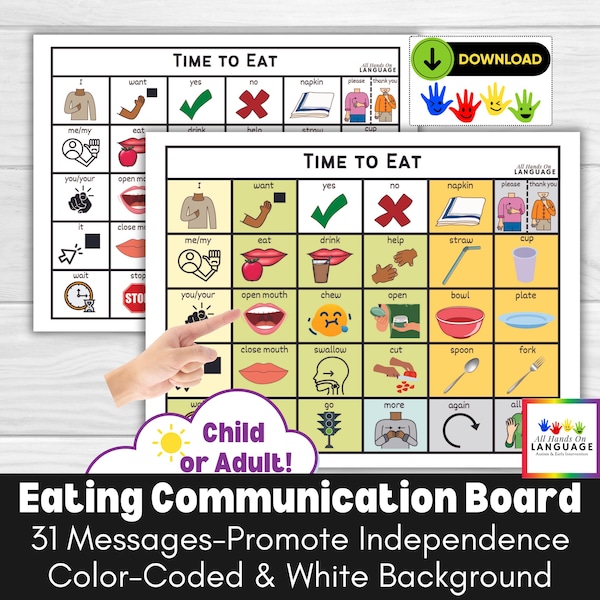 Color Communication Board - Etsy