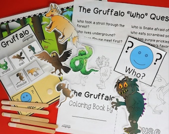 Gruffalo Coloring - Etsy