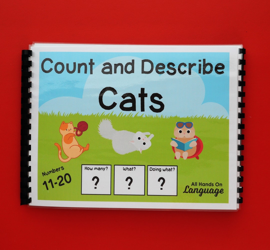 Count and Describe CATS Interactive Book, Built-in Choice Board, for ...