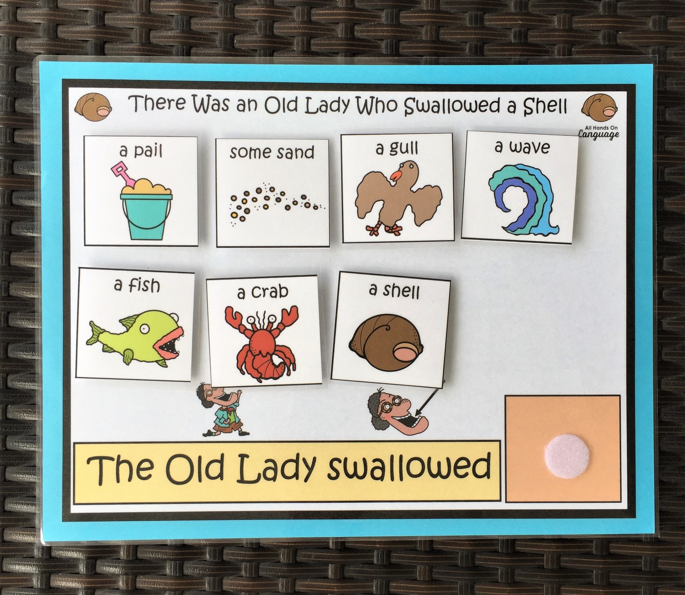 Old Lady Who Swallowed a Shell Story Companion Activities - Etsy