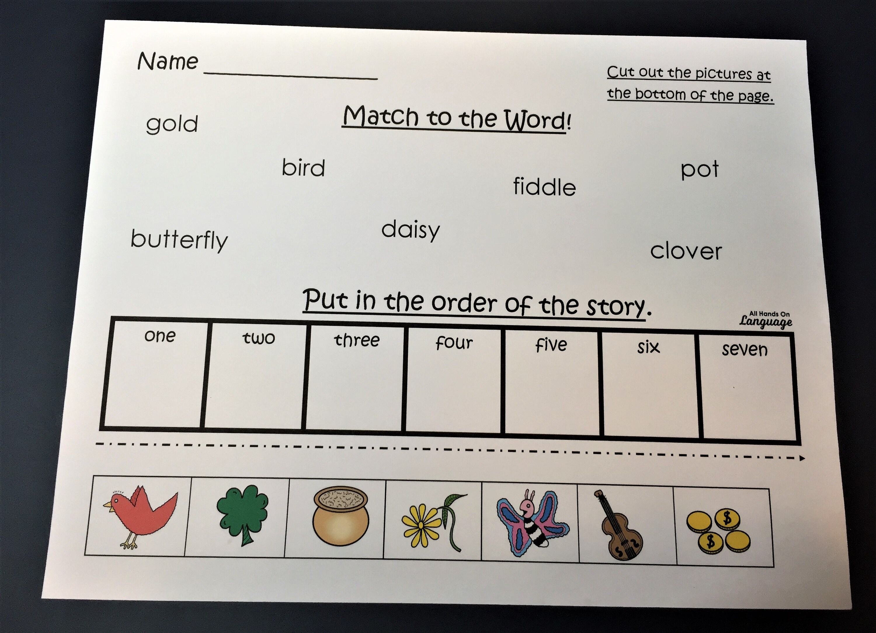 Old Lady Who Swallowed a Clover Story Companion Activities - Etsy