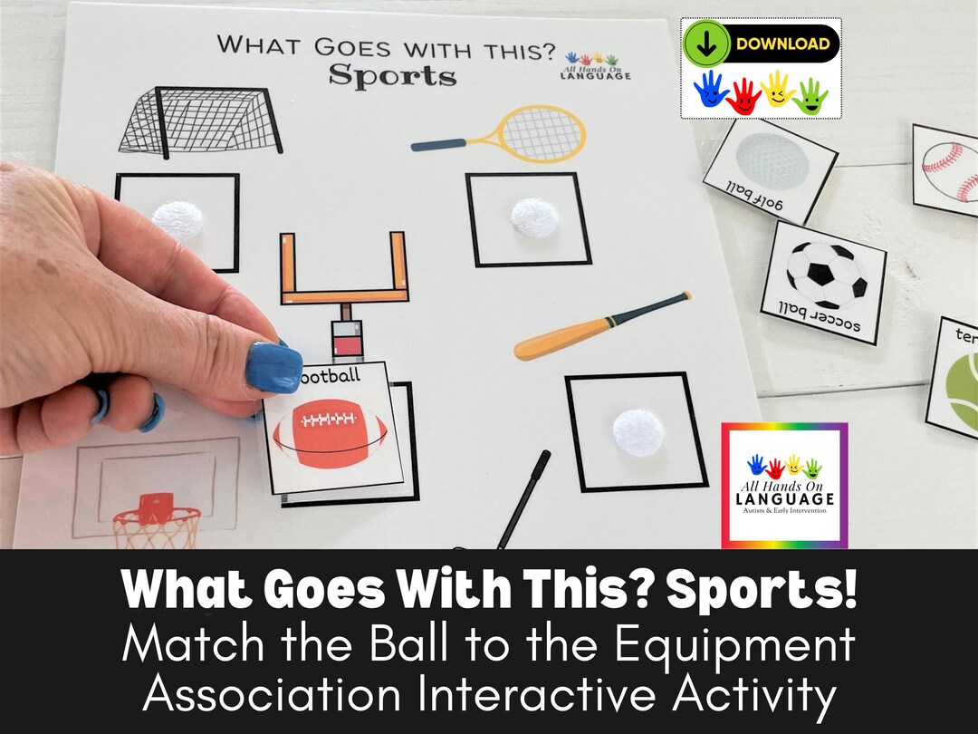 What Goes With This? Sports Association Matching Activity, Speech ...