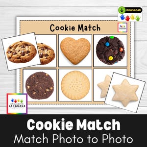 Cookie Matching Activity, Match Photographs of Delicious Cookies ...