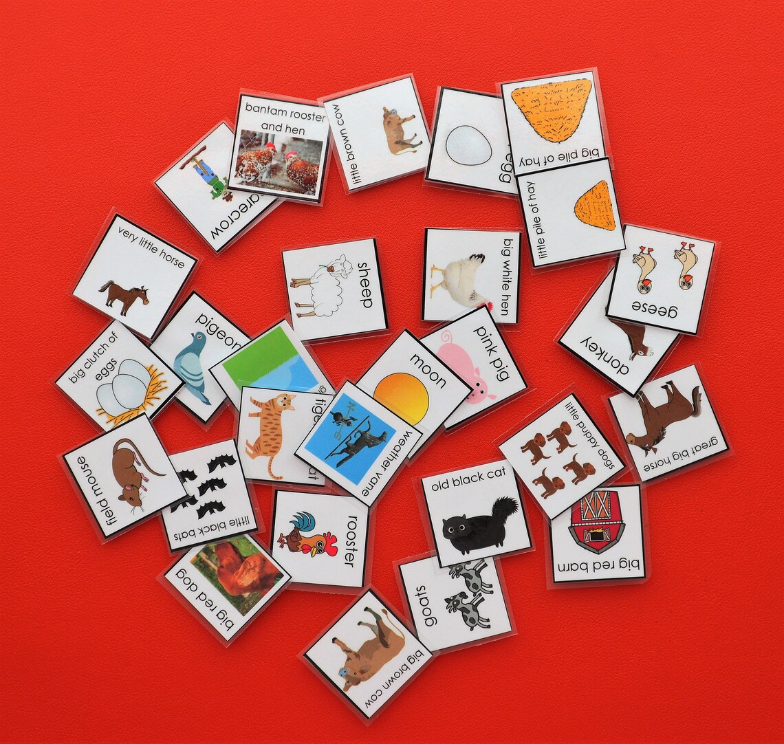 Big Red Barn Story Companion Set 28 Pictured Story Vocabulary - Etsy