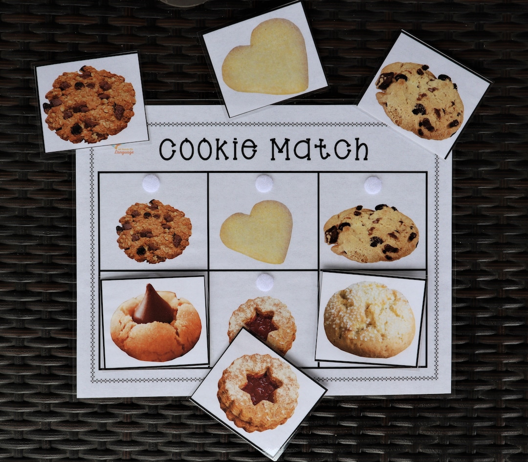 Cookie Matching Activity, Match Real Photographs of Delicious Cookies ...