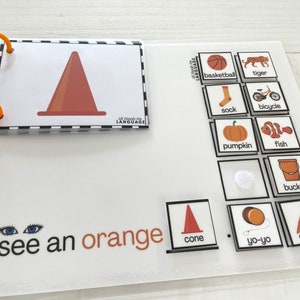 I See ORANGE... Interactive Book and Sentence Formulation Activity ...