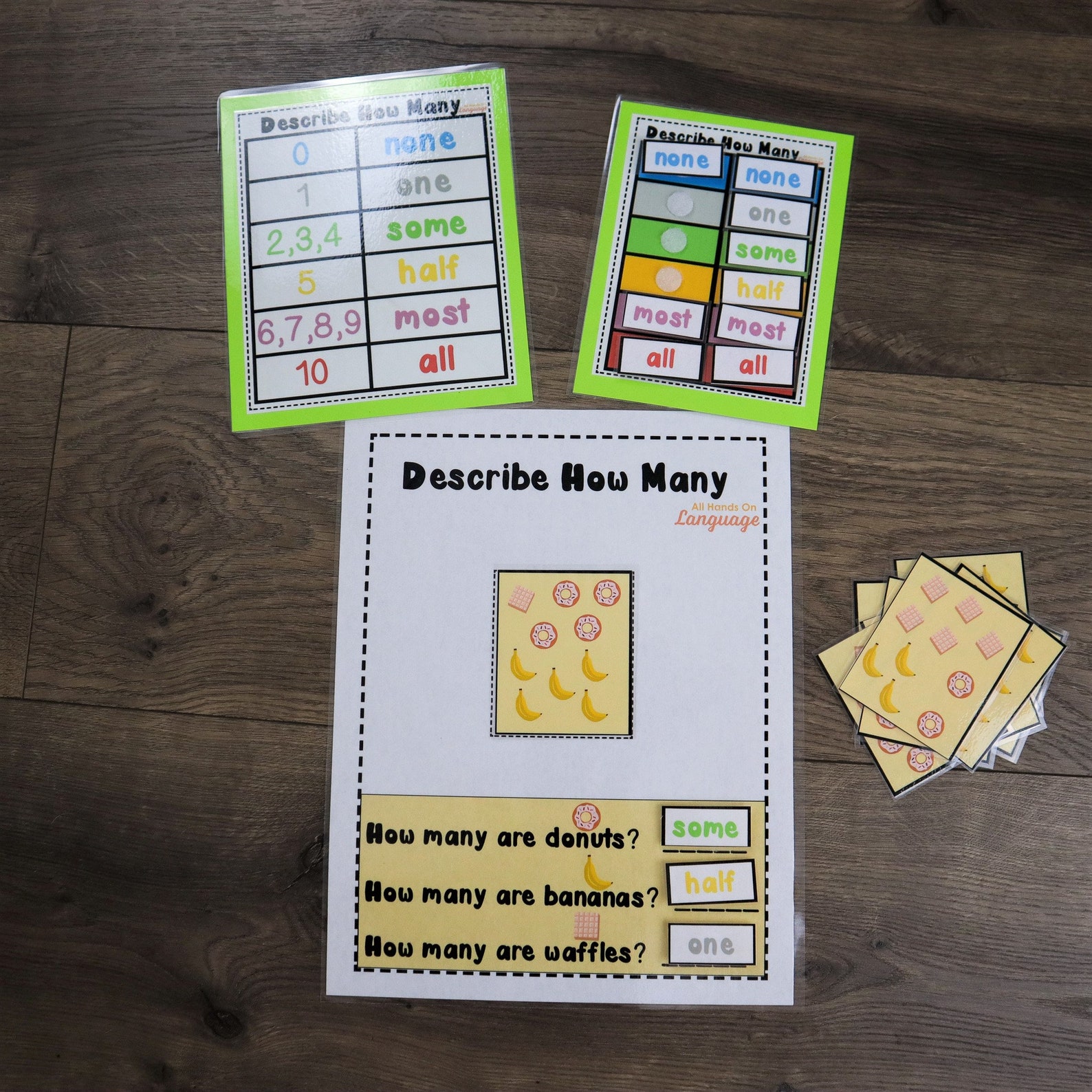 Describing Quantities Activity Set Breakfast Theme Speech - Etsy