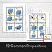 Preposition Cue Cards, 12 Prepositions on 3 Inch Cards With Text and ...