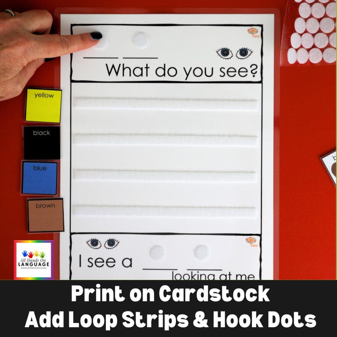 Brown Bear Story Choice Board: Colors & Animals Sentence Builder (PDF ...