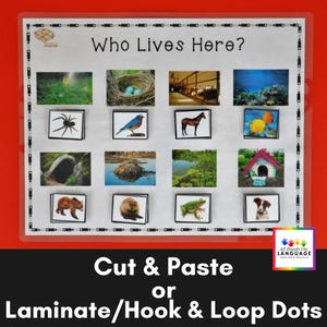 Animals & Homes Matching Activity: Association Game With Photos (PDF ...