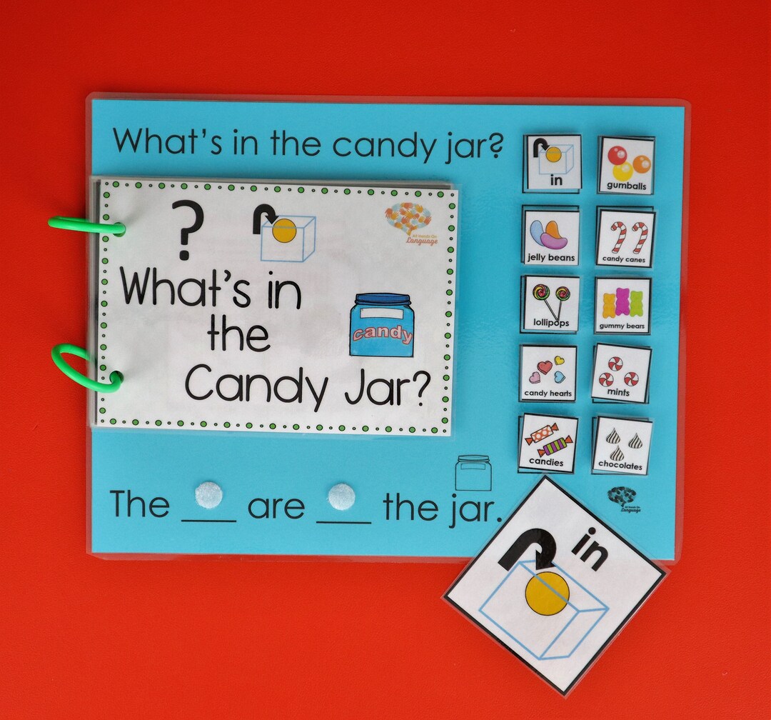 What's in the Candy Jar Interactive Book for Preposition - Etsy