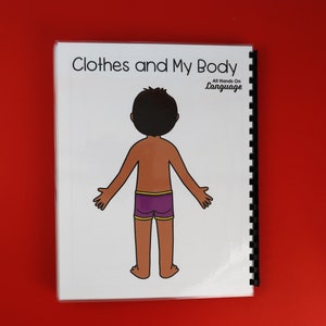 Clothes and My Body Interactive Book Set- Darker Skin Male, 30 Clothes ...