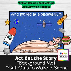 Old Astronaut Who Swallowed a Moon Story Companion Activities, Sentence ...